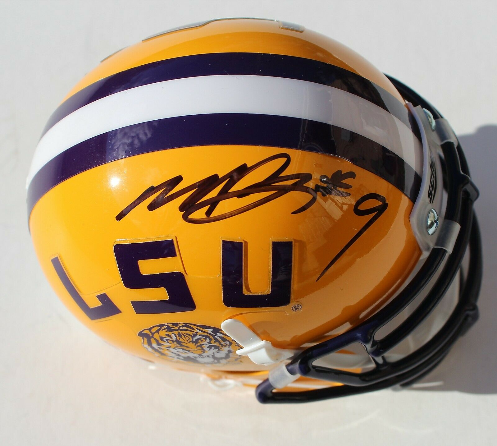 Marcel Brooks Signed LSU Tigers Mini Football Helmet W/COA #2 C ...