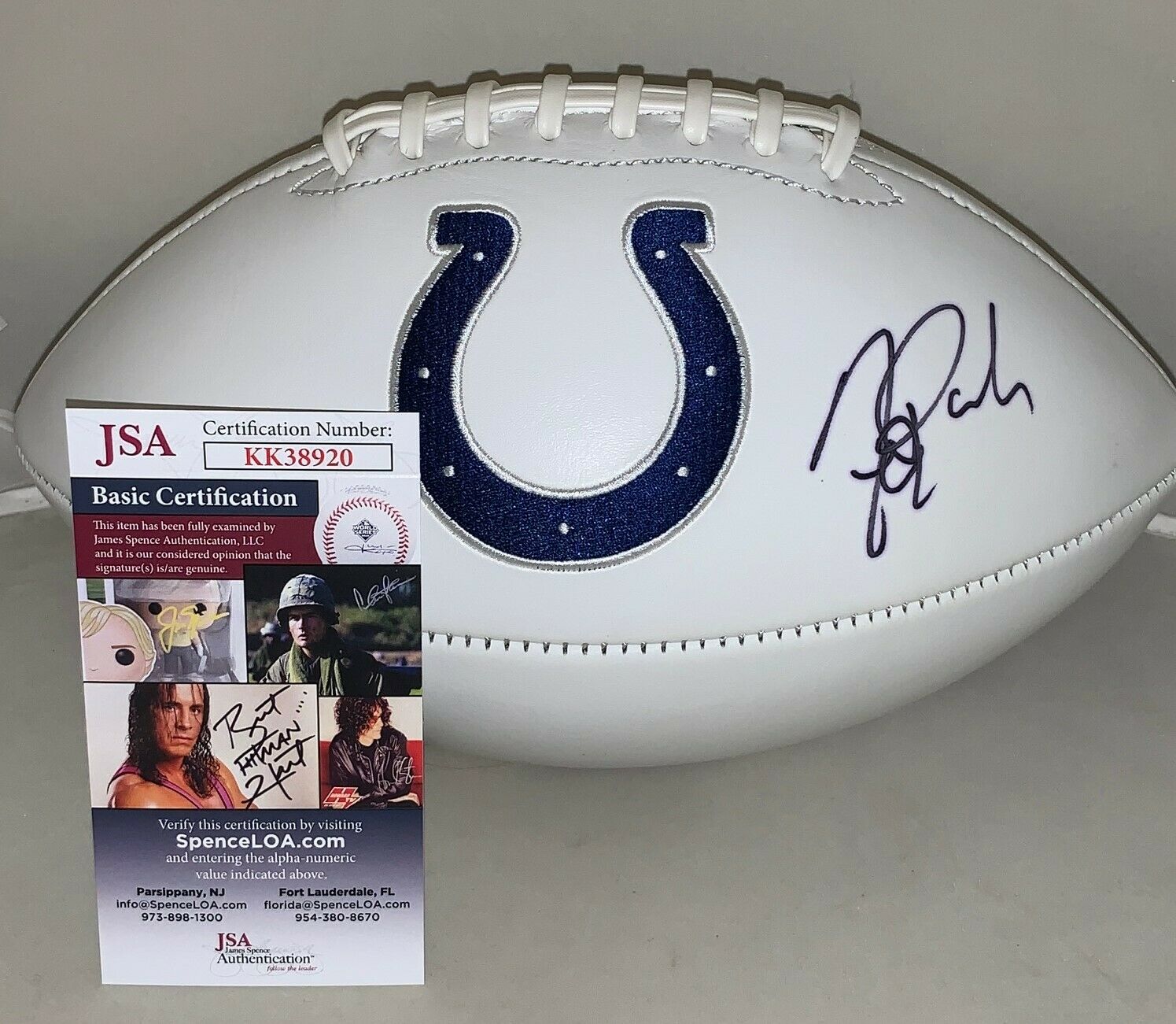 Frank Reich signed Indianapolis Colts F/S Logo Football autographed ...