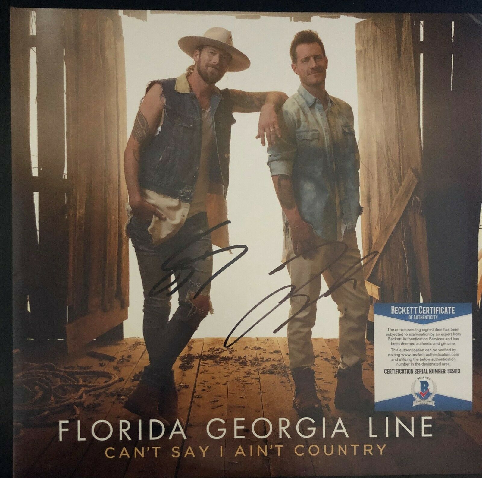 Florida Georgia Line Signed New Album Can't Say I Ain't Country w ...