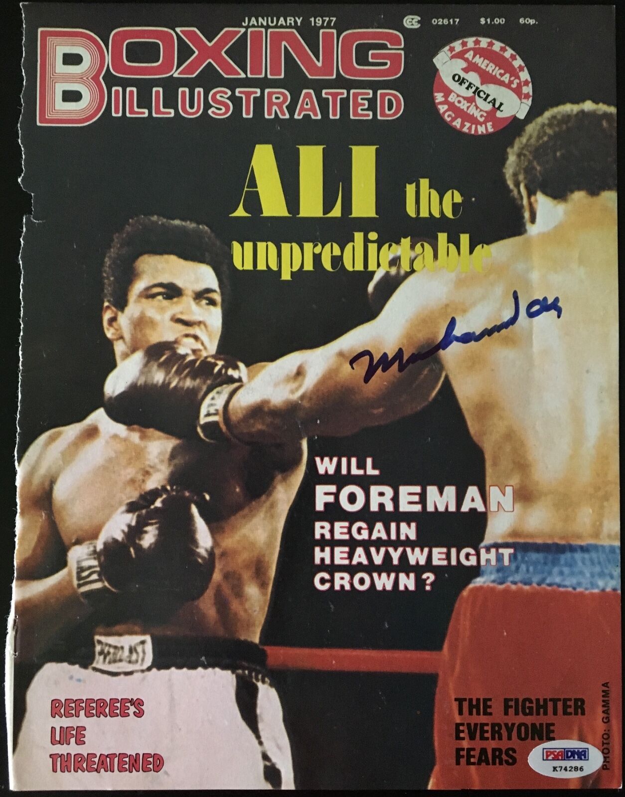 Muhammad Ali Signed Boxing Illustrated Magazine Cover w/PSA DNA LOA ...