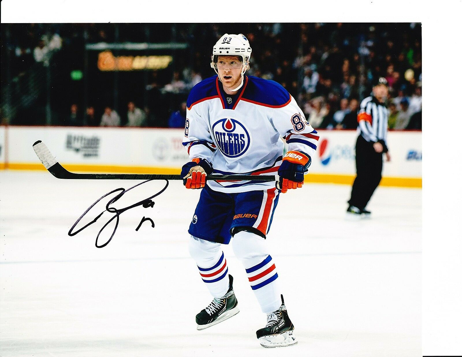 EDMONTON OILERS ALES HEMSKY SIGNED POSITIONING 8X10 Collectible ...