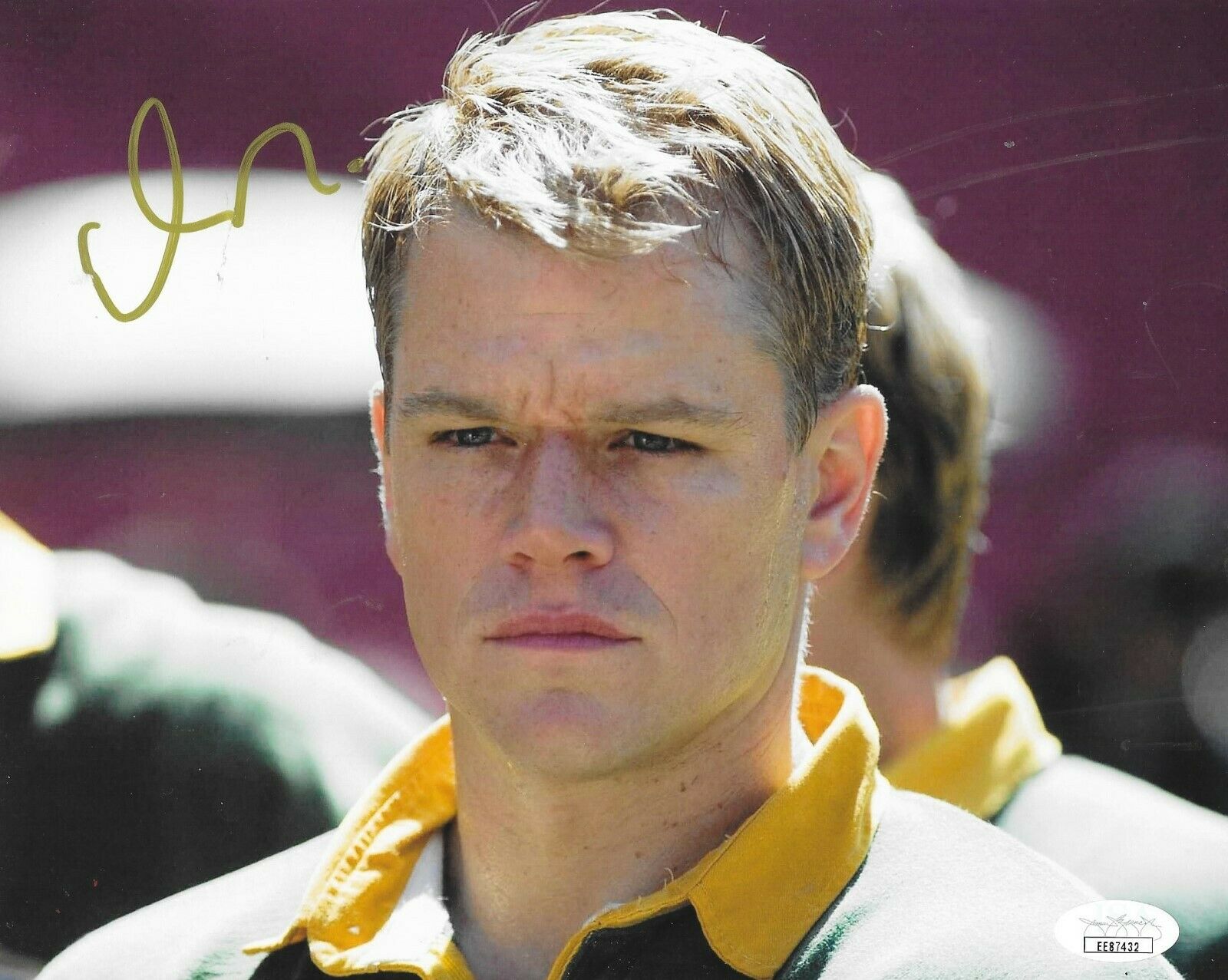 Matt Damon signed Invictus 8x10 photo autographed 7 JSA Certified ...