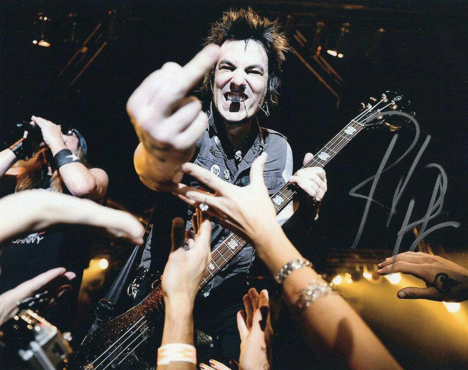 Rachel Bolan Skid Row Signed 8x10 Photo w /COA #2 Collectible ...