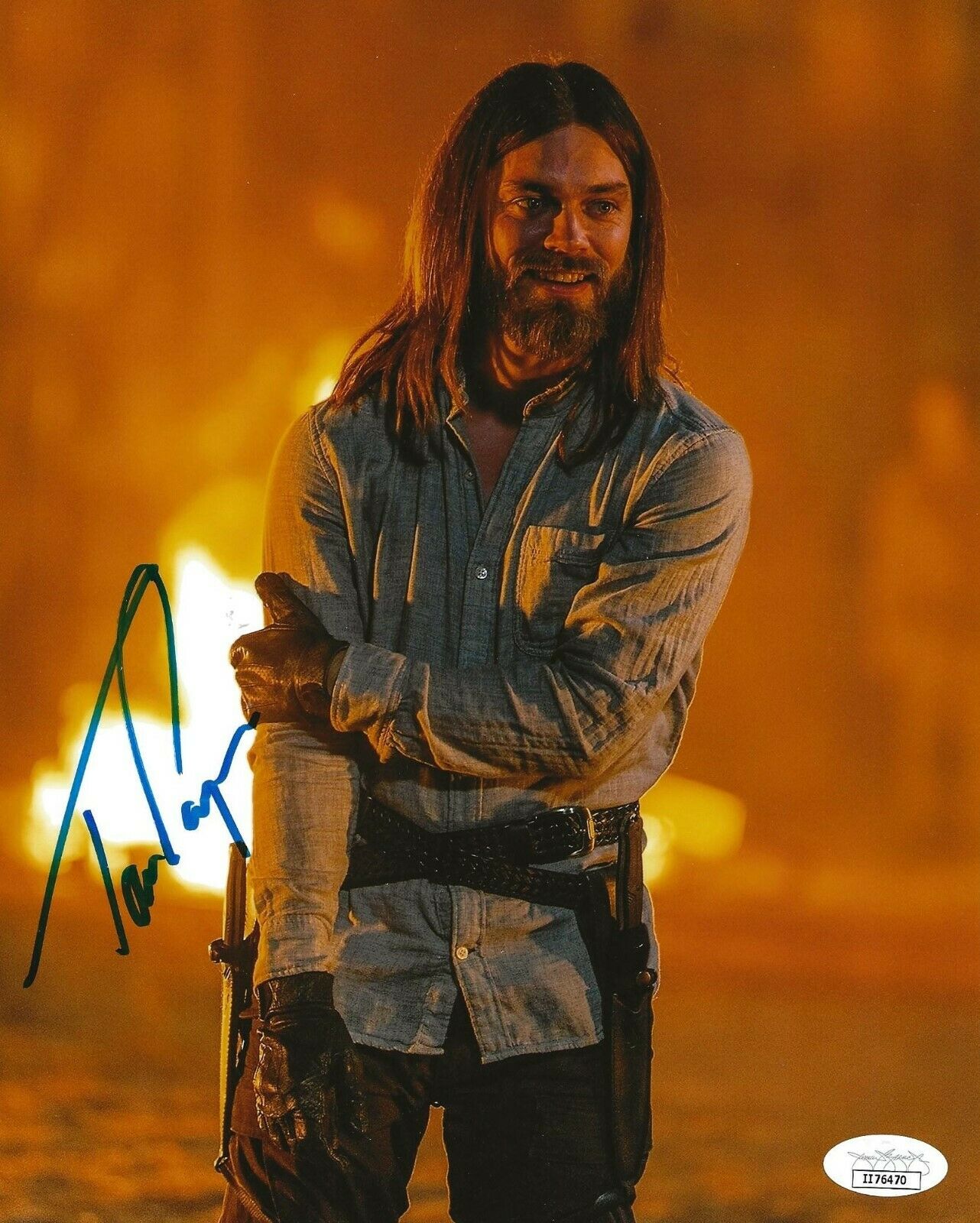 Tom Payne signed The Walking Dead 8x10 photo autographed Jesus Paul ...