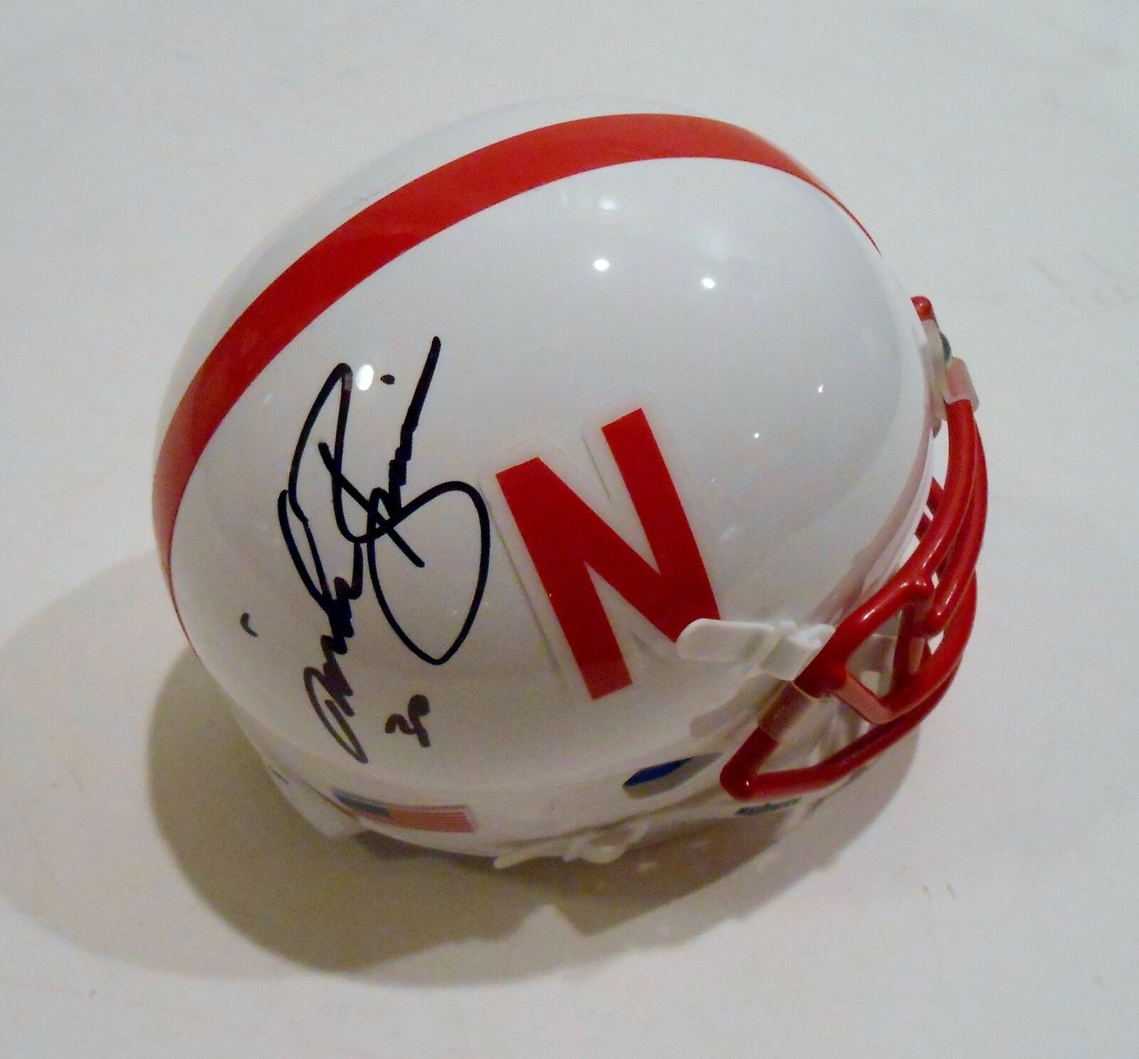 Mike Rozier Signed Nebraska Cornhuskers Mini Helmet w/COA Collectible ...