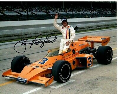 JOHNNY RUTHERFORD Signed Photo w/ Hologram COA Collectible Memorabilia ...