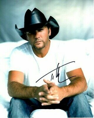 TIM MCGRAW Signed Photo w/ Hologram COA Collectible Memorabilia ...