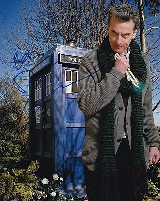 PETER CAPALDI Signed DOCTOR WHO Photo w/ Hologram COA Collectible ...