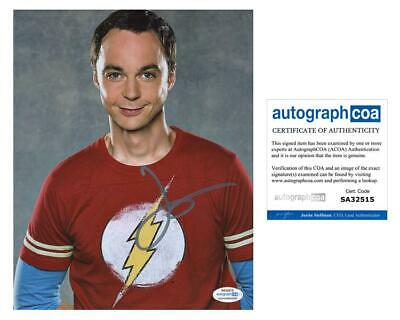 Jim Parsons "The Big Bang Theory" AUTOGRAPH Signed 'Sheldon' 8x10 Photo ...