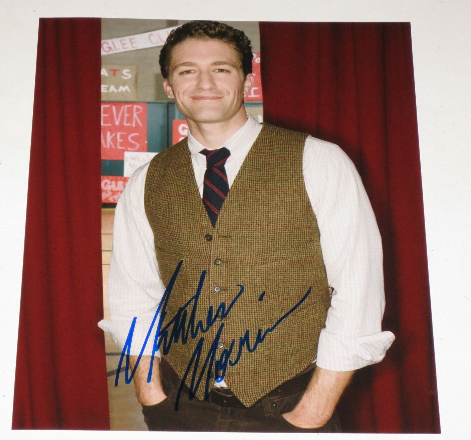 MATTHEW MORRISON SIGNED 8X10 PHOTO AUTOGRAPH FOX GLEE Will Schuester ...