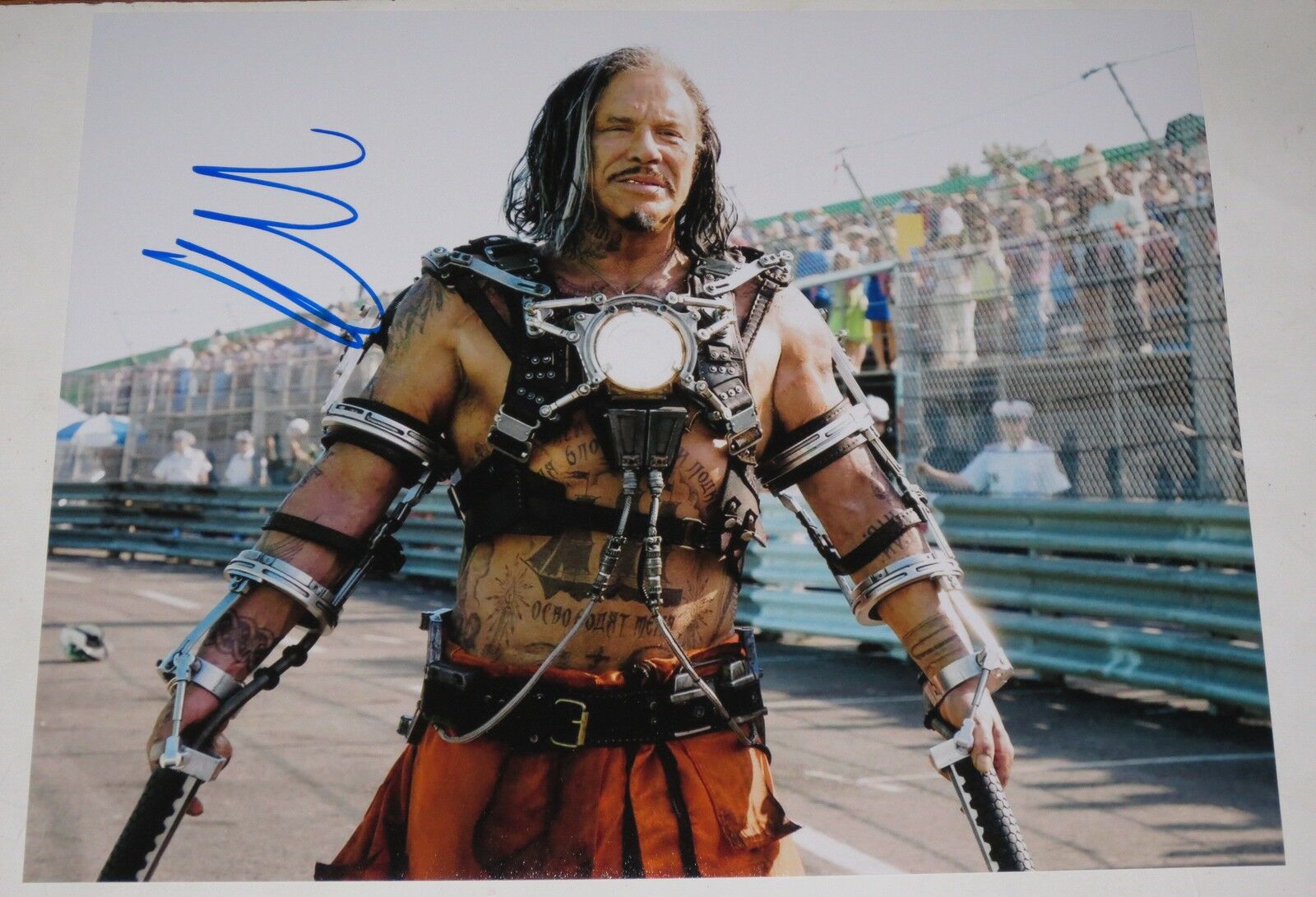MICKEY ROURKE SIGNED 11X14 PHOTO AUTOGRAPH THE WRESTLER IRON MAN COA A ...