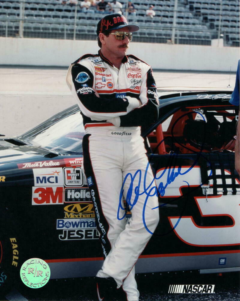 DALE EARNHARDT SIGNED AUTOGRAPH 8x10 PHOTO - THE INTIMIDATOR, NASCAR ...