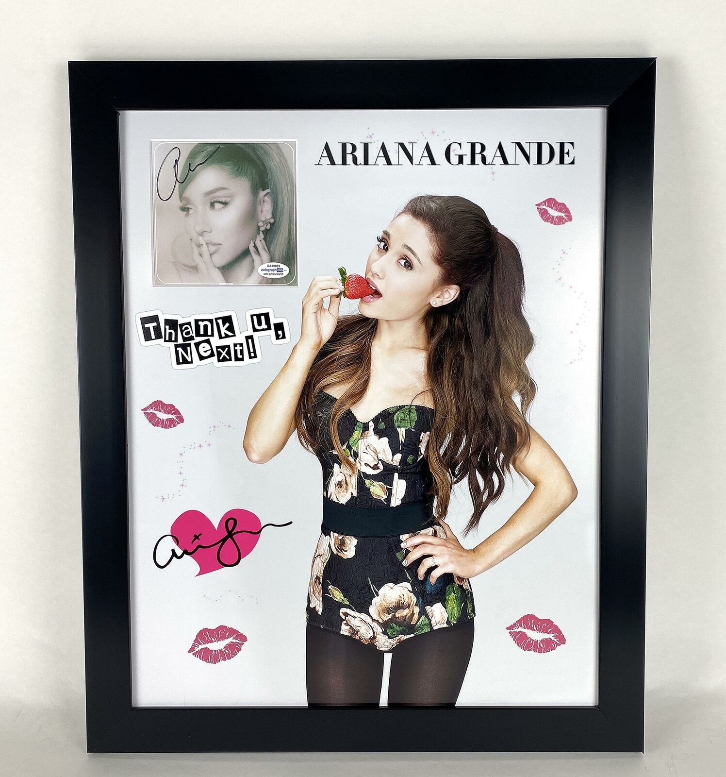 Ariana Grande Autographed Signed 16x20 Frame Display Positions ACOA ...