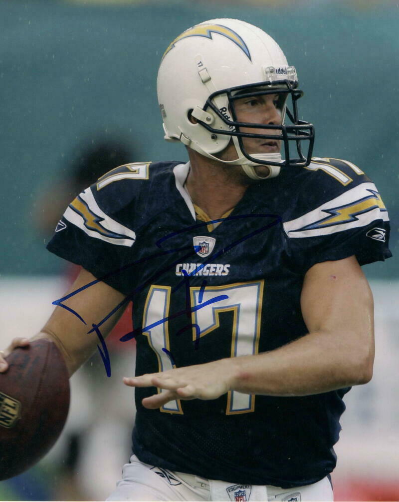 PHILIP RIVERS SIGNED AUTOGRAPH 8x10 PHOTO - SAN DIEGO CHARGERS STAR ...