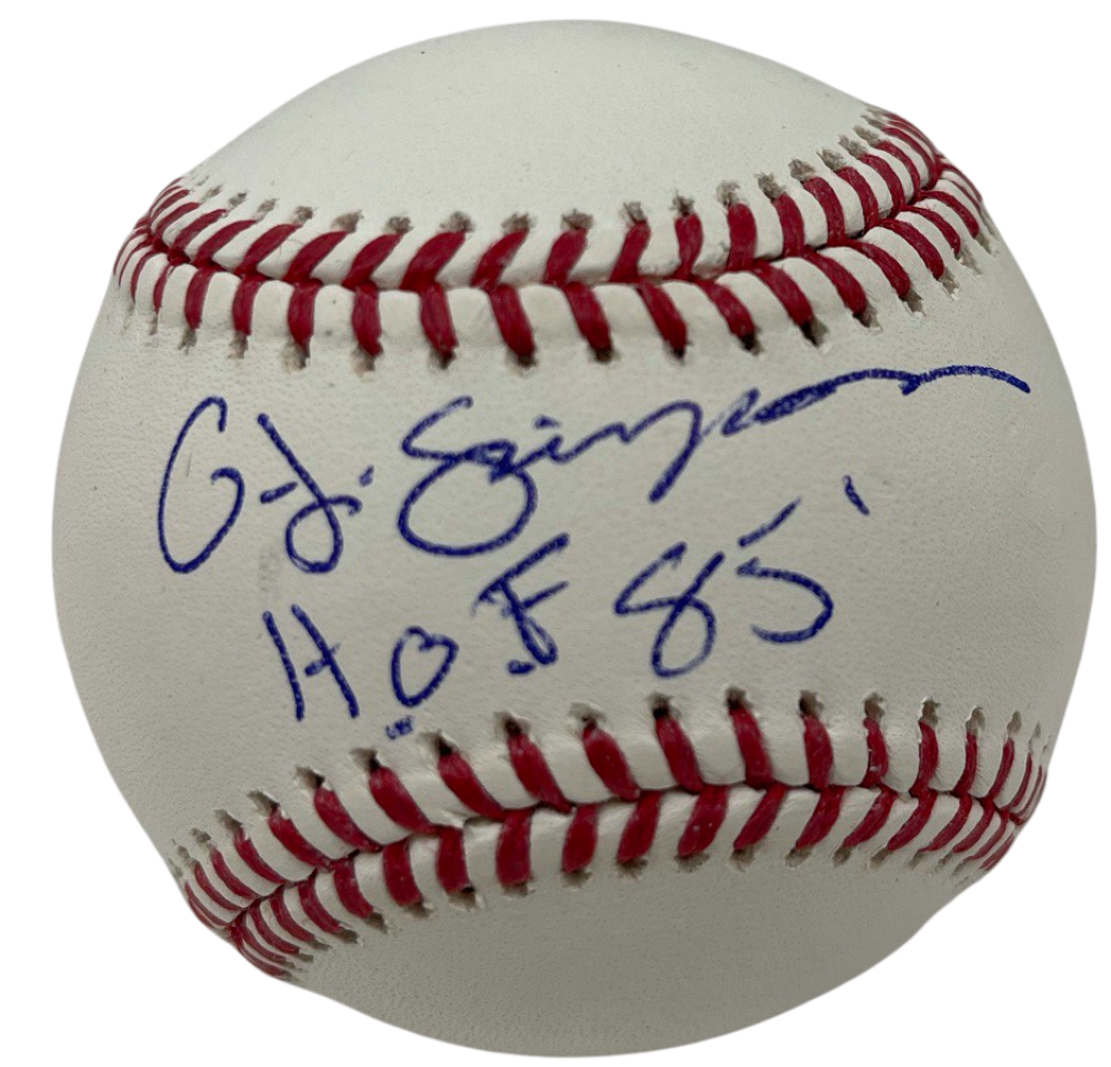 OJ SIMPSON SIGNED MAJOR LEAGUE BASEBALL HOF INSCRIPTION AUTOGRAPH ...