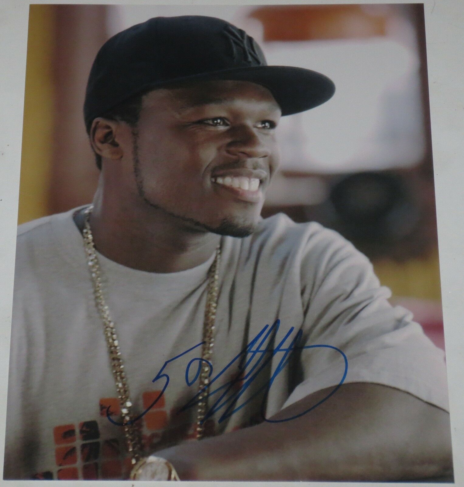 50 CENT CURTIS JACKSON SIGNED 8X10 PHOTO AUTOGRAPH G-UNIT GET RICH COA ...