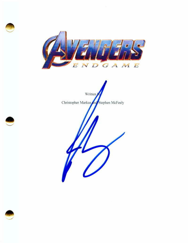 JOSH BROLIN SIGNED AUTOGRAPH "AVENGERS: ENDGAME" FULL MOVIE SCRIPT ...