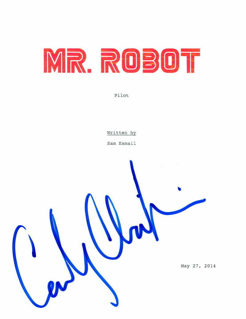CARLY CHAIKIN SIGNED AUTOGRAPH MR ROBOT FULL PILOT SCRIPT - SUBURGATORY ...