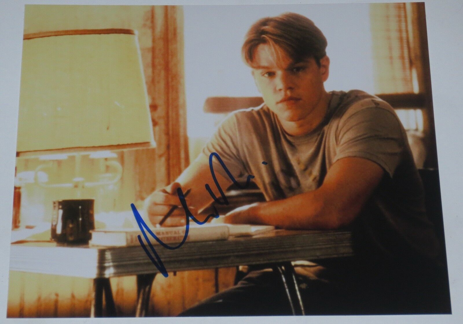 MATT DAMON SIGNED 8X10 PHOTO AUTOGRAPH BOURNE OCEANS OSCAR WINNER PROOF ...