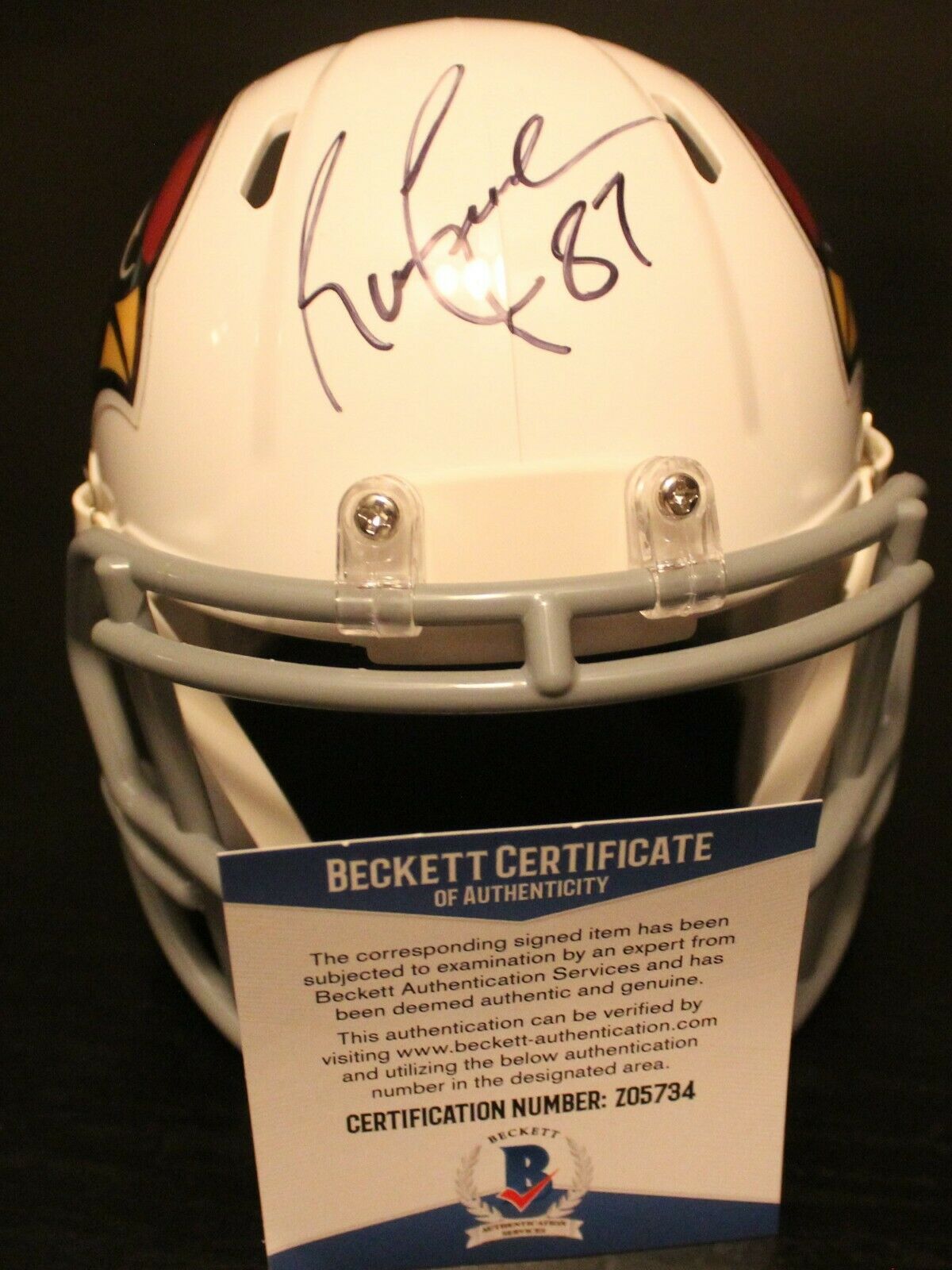 Ricky Proehl Signed Arizona Cardinals Mini Football Helmet w/Beckett ...