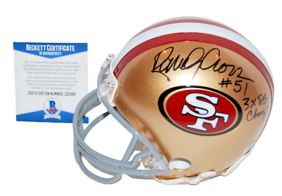 RANDY CROSS signed (SAN FRANCISCO 49ERS) mini football helmet BECKETT ...