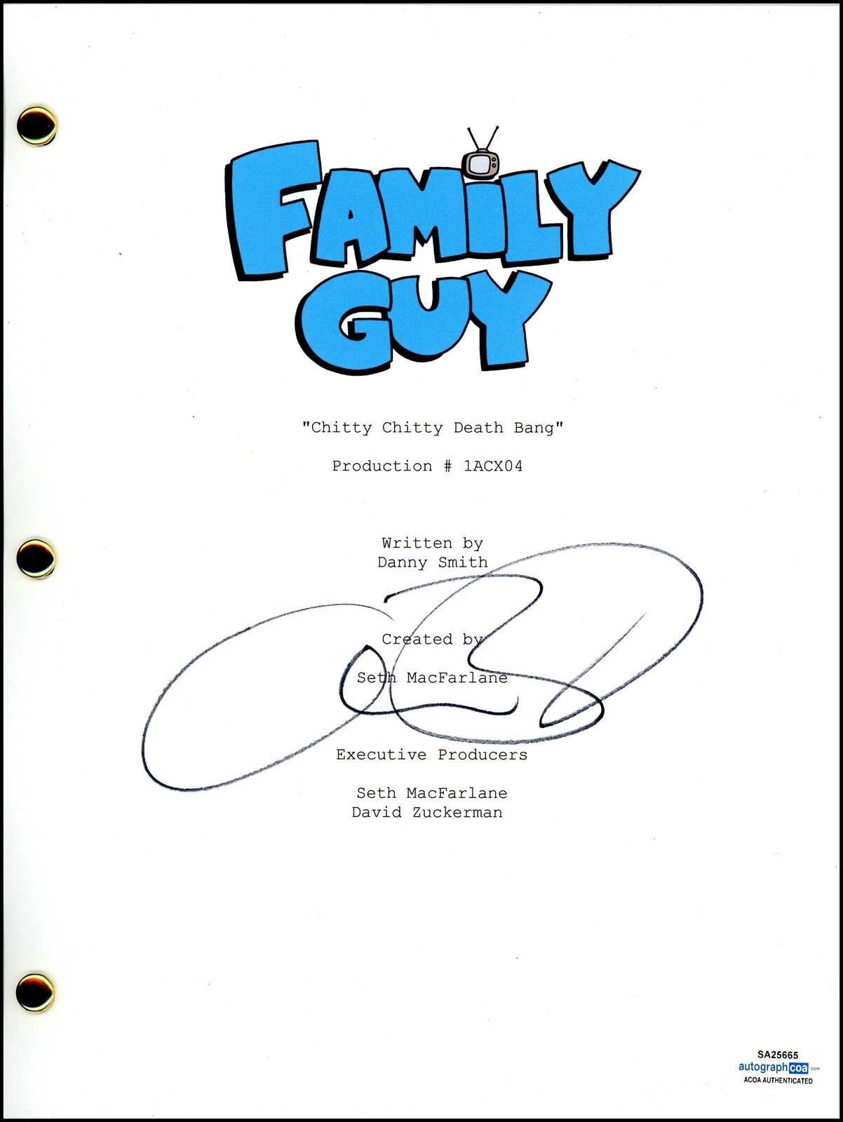Alex Borstein "Family Guy" AUTOGRAPH Signed Full Complete Episode ...