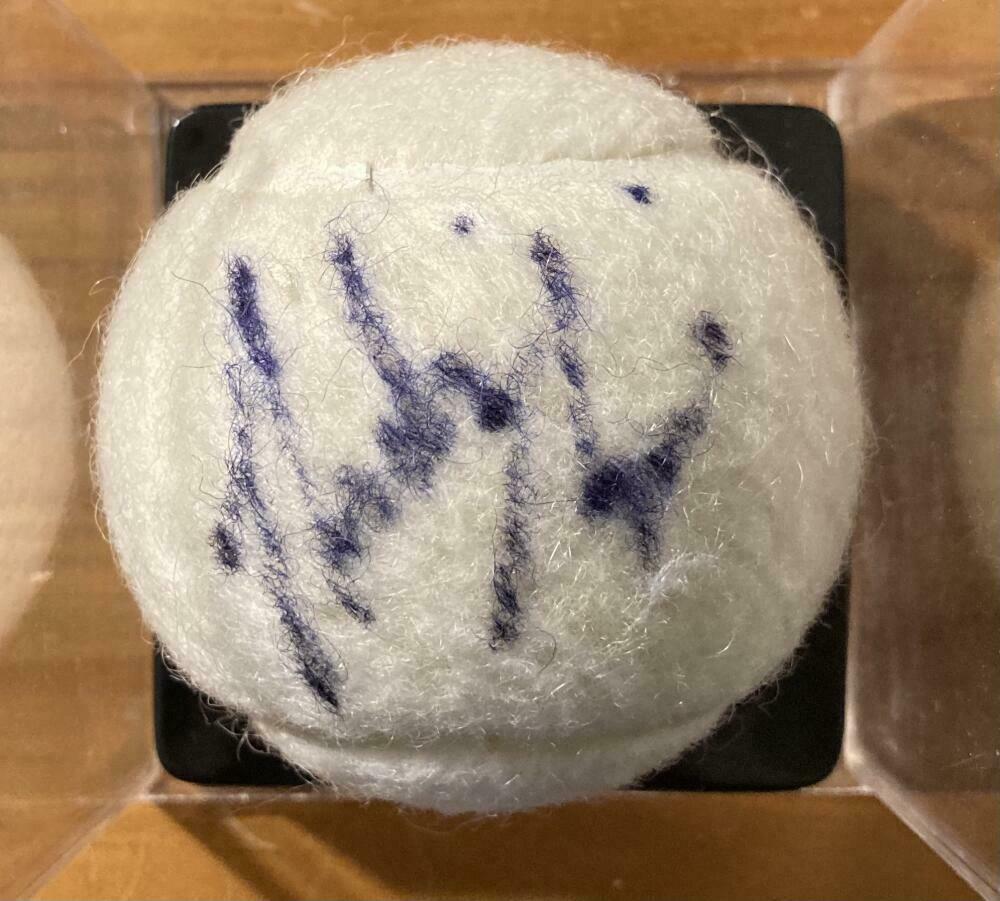 ANDRE AGASSI SIGNED AUTOGRAPH TENNIS CHAMPION NEW RARE OFFICIAL BALL ...