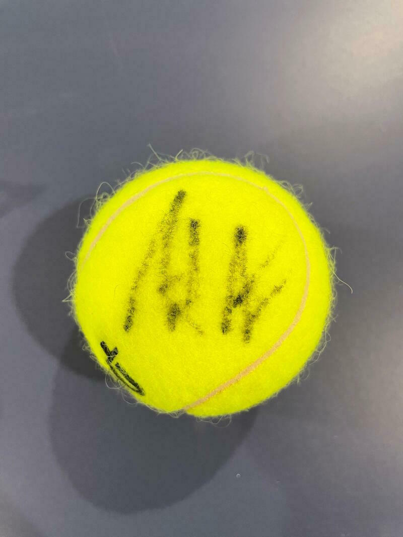 ANDRE AGASSI SIGNED AUTOGRAPHED TENNIS BALL RARE CHAMPION LEGEND COA ...