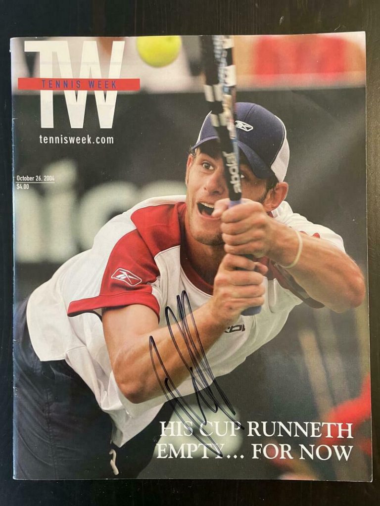 ANDY RODDICK SIGNED AUTOGRAPH TENNIS WEEK MAGAZINE - US OPEN CHAMPION ...