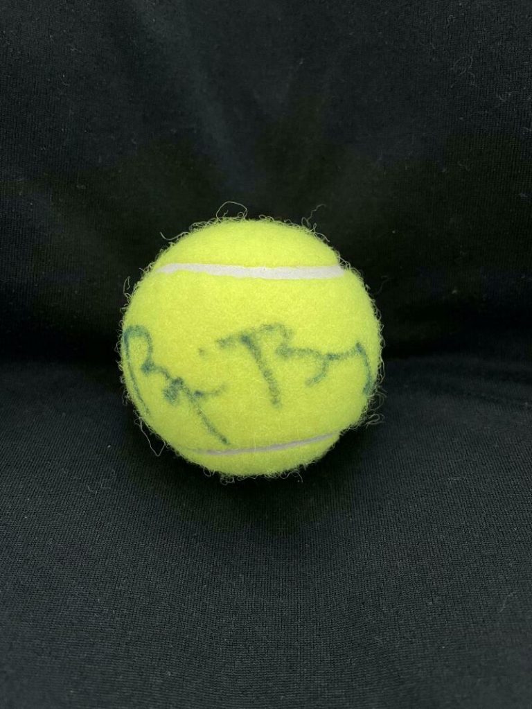 BJORN BORG SIGNED AUTOGRAPH TENNIS BALL - WIMBLEDON & FRENCH OPEN CHAMP ...