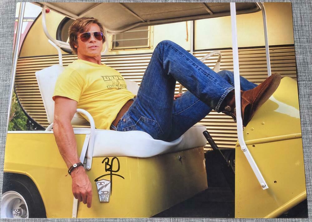 BRAD PITT - SIGNED AUTOGRAPHED 11X14 PHOTO - ONCE UPON A TIME IN ...