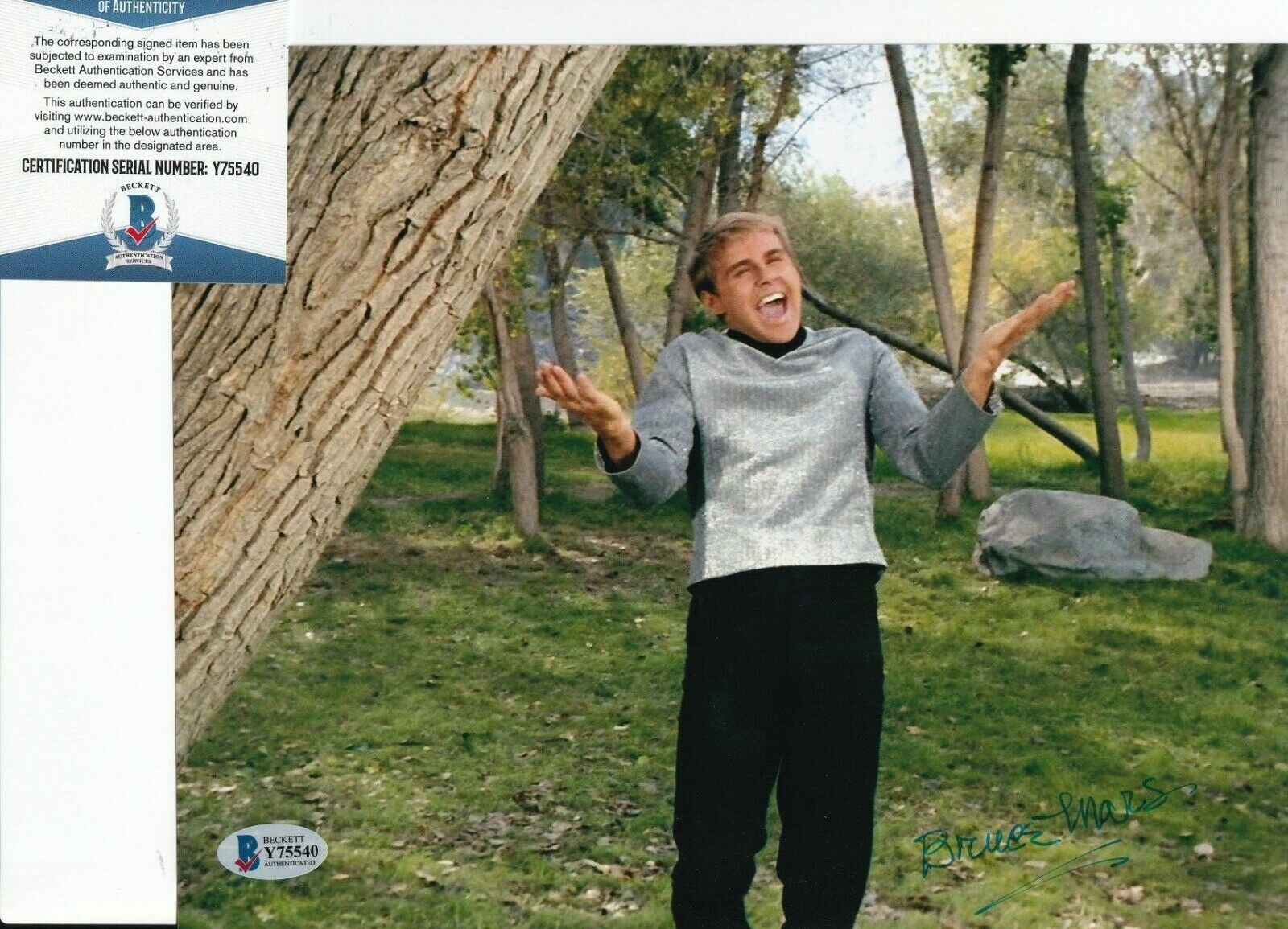 BRUCE MARS signed (STAR TREK) Finnegan 8X10 photo BECKETT BAS Y75540 ...