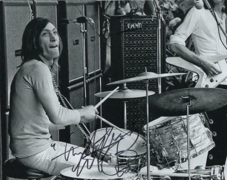 CHARLIE WATTS SIGNED AUTOGRAPH 8X10 PHOTO - THE ROLLING STONES, VOODOO ...