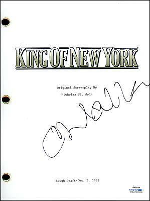 Christopher Walken "King of New York" AUTOGRAPH Signed Script ...