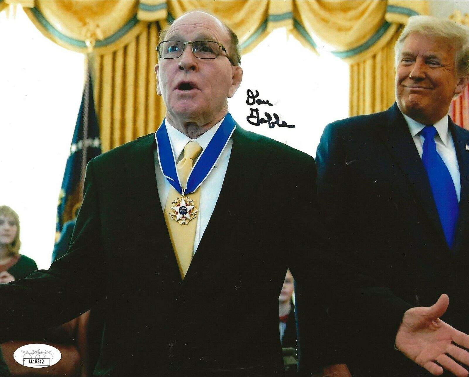 Dan Gable Olympic Wrestler signed Medal of Freedom 8x10 photo ...