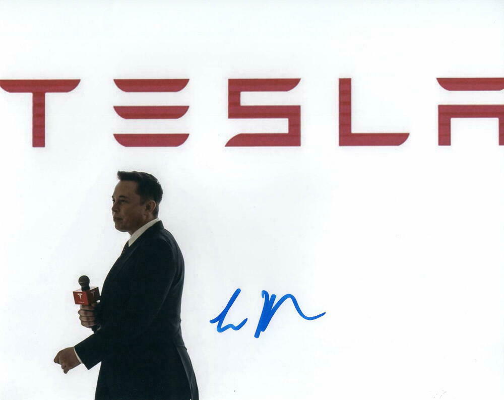ELON MUSK SIGNED AUTOGRAPH 8X10 PHOTO - TESLA & SPACEX BILLIONAIRE CEO ...