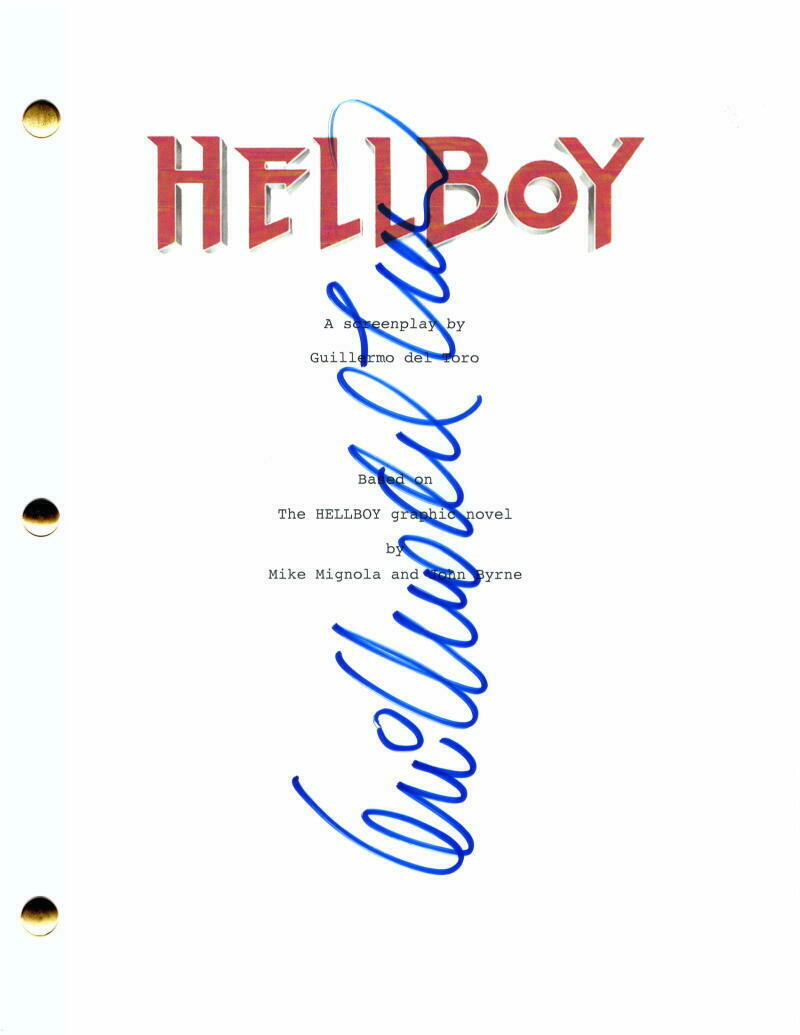 GUILLERMO DEL TORO SIGNED AUTOGRAPH HELLBOY FULL MOVIE SCRIPT - RON ...