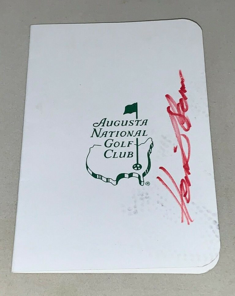 Henrik Stenson PGA Tour signed Masters Augusta National Golf Club ...