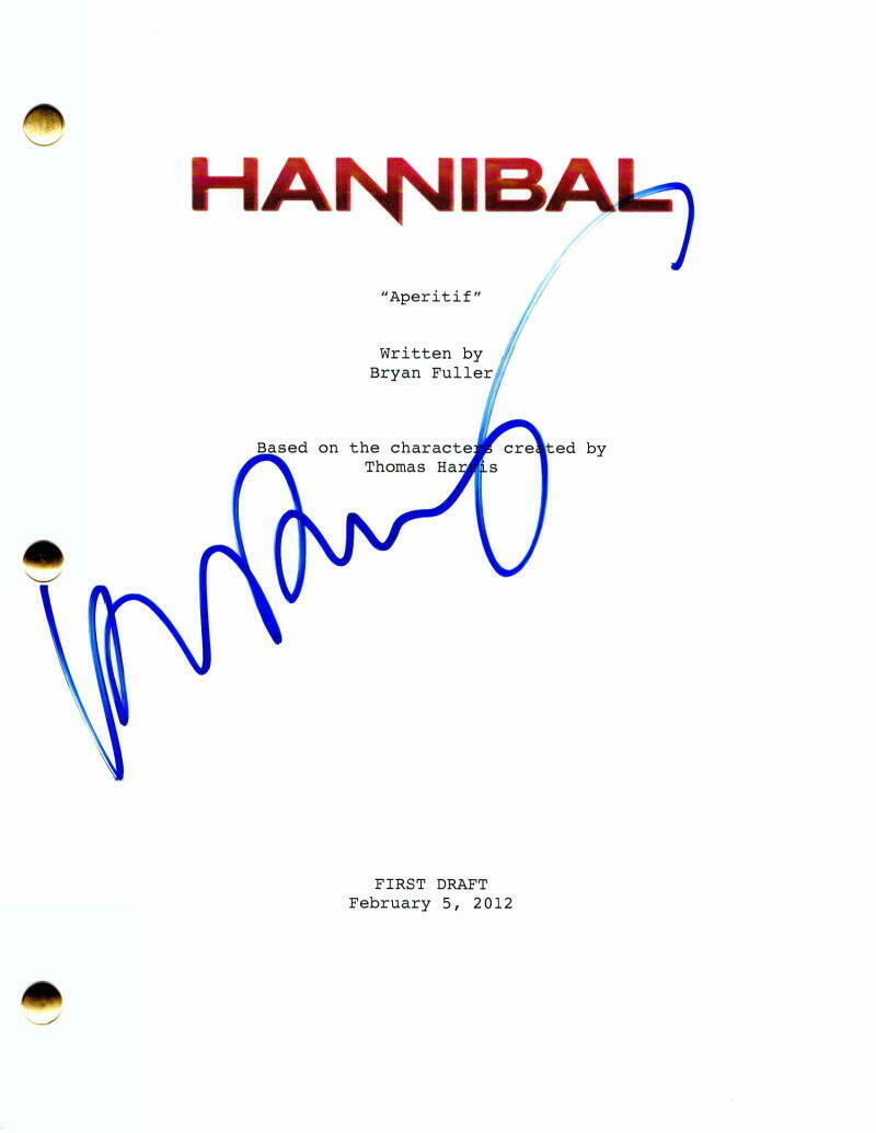 HUGH DANCY SIGNED AUTOGRAPH HANNIBAL FULL PILOT SCRIPT - MADS MIKKELSEN ...