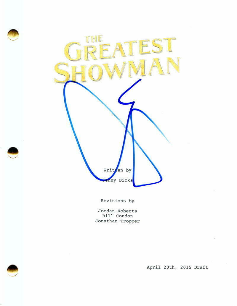 HUGH JACKMAN SIGNED AUTOGRAPH THE GREATEST SHOWMAN FULL MOVIE SCRIPT ...