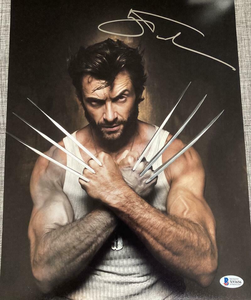HUGH JACKMAN SIGNED FULL AUTOGRAPH X-MEN LOGAN WOLVERINE 11X14 PHOTO ...