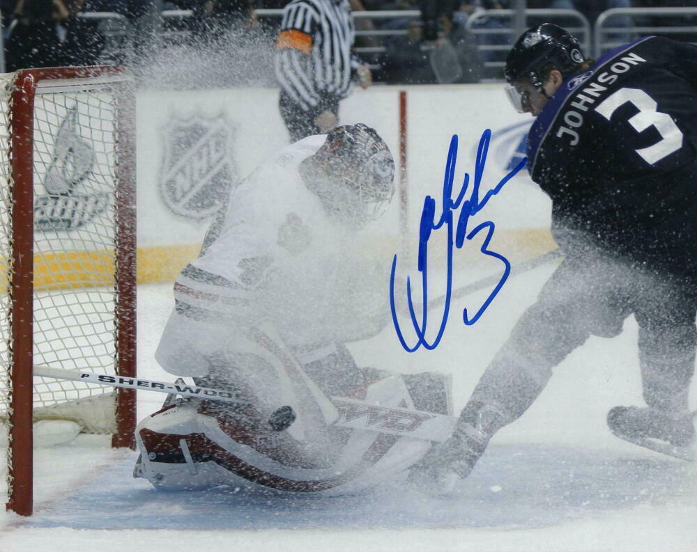 JACK JOHNSON SIGNED AUTOGRAPH 8X10 PHOTO - LOS ANGELES KINGS STAR, TEAM ...