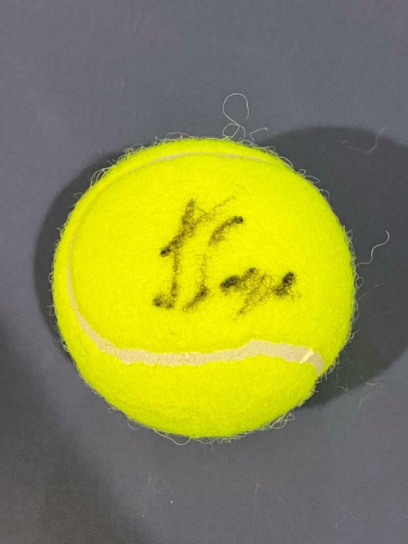 JACK SOCK SIGNED AUTOGRAPHED TENNIS BALL RARE CHAMPION LEGEND WITH COA ...