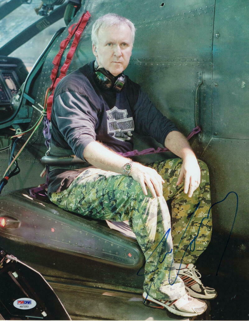 JAMES CAMERON SIGNED AUTOGRAPH 11x14 PHOTO - LEGENDARY TITANIC DIRECTOR ...