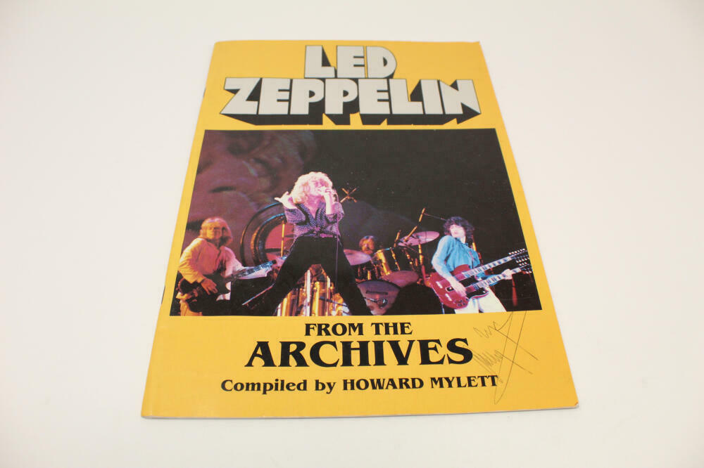 JIMMY PAGE SIGNED AUTOGRAPH LED ZEPPELIN FROM THE ARCHIVES MAGAZINE ...