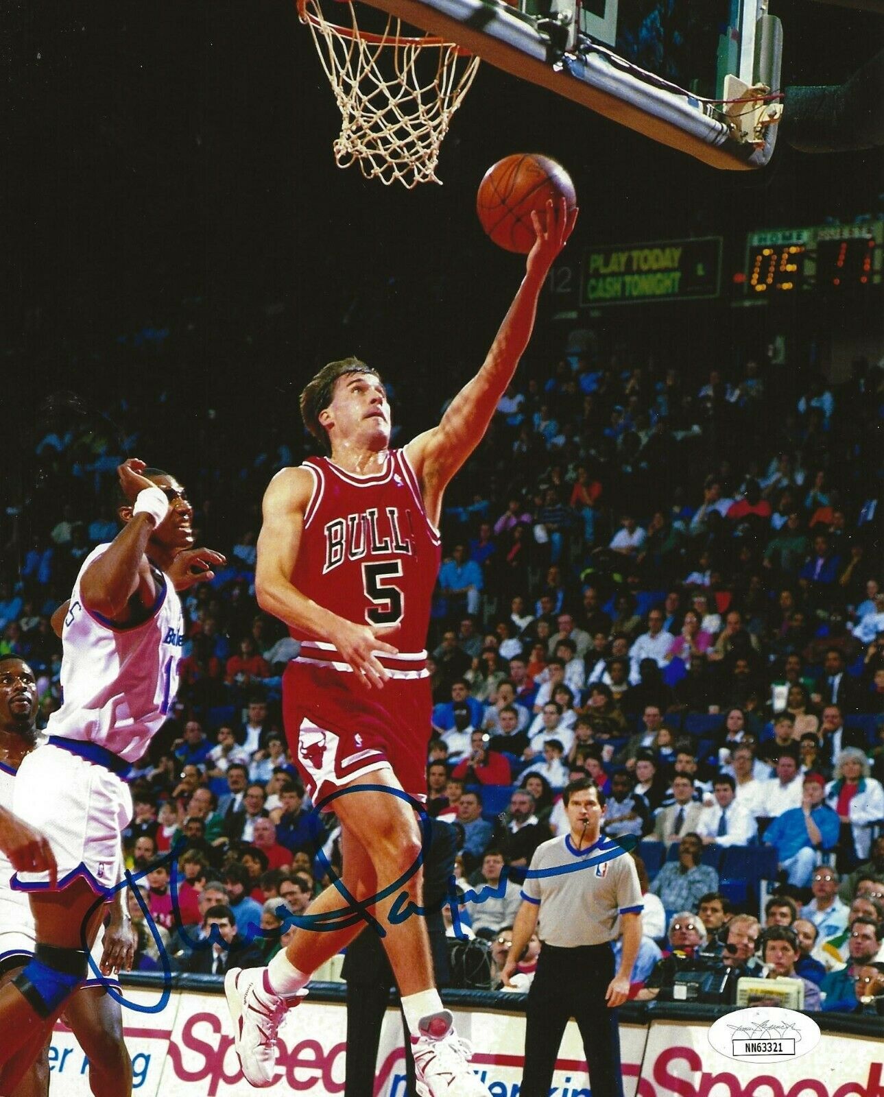 John Paxson signed Chicago Bulls 8x10 photo autographed 6 JSA | Autographia