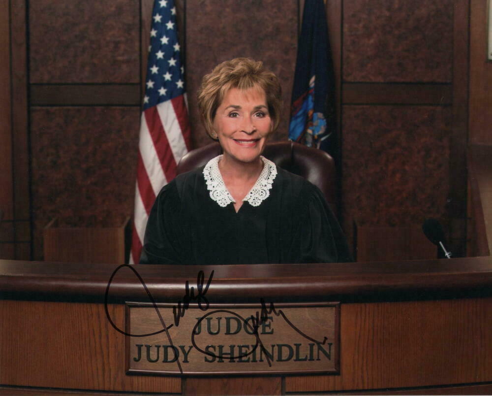 JUDGE JUDY SHEINDLIN SIGNED AUTOGRAPH 8X10 PHOTO - AMERICA'S JUDGE, TV ...