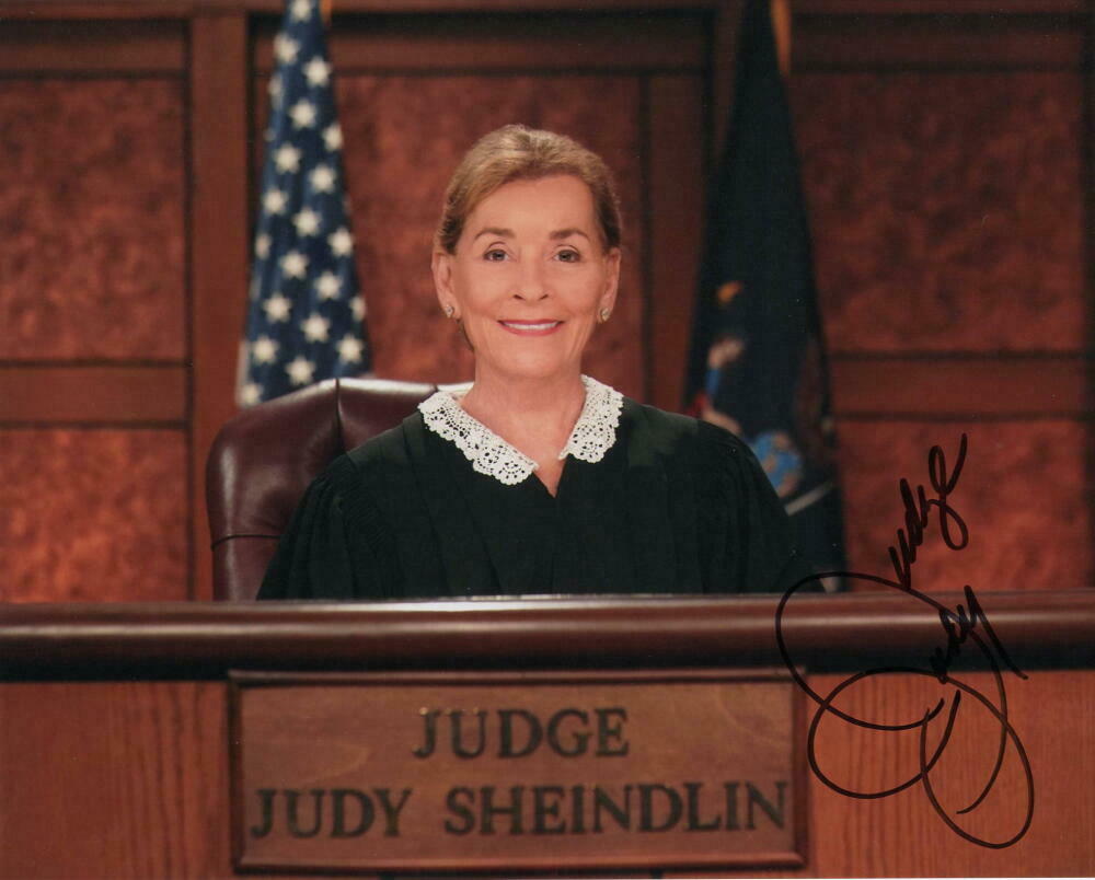 JUDGE JUDY SHEINDLIN SIGNED AUTOGRAPH 8X10 PHOTO - EVERYONE'S FAVORITE ...