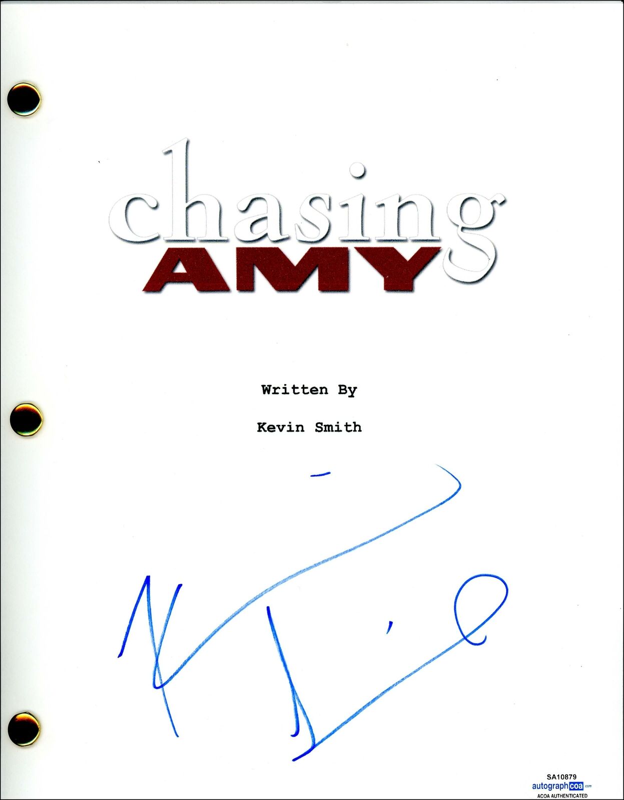 Kevin Smith "Chasing Amy" AUTOGRAPH Signed Full Complete Script ...