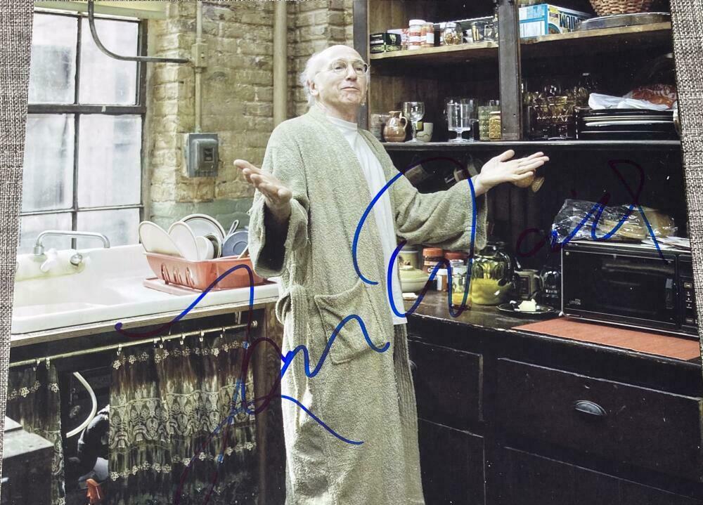LARRY DAVID SIGNED AUTOGRAPH WHATEVER WORKS CURB YOUR ENTHUSIASM 8x10 ...